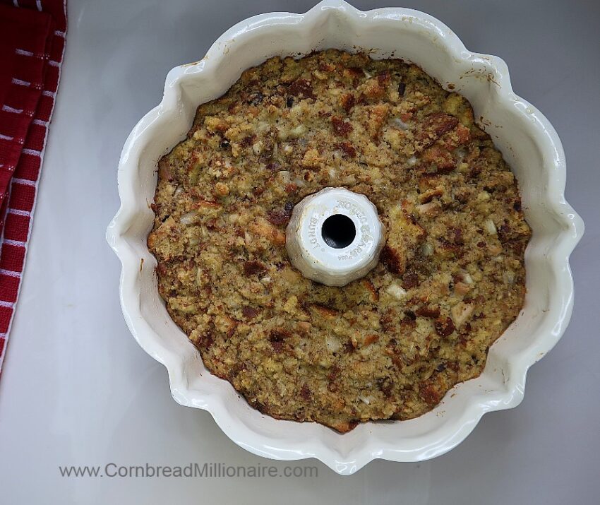 Cornbread Bundt Dressing - Cornbread Millionaire