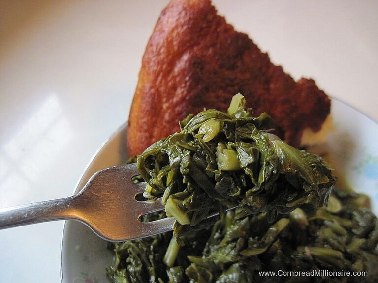 Smoky Turnip Greens - Cornbread Millionaire