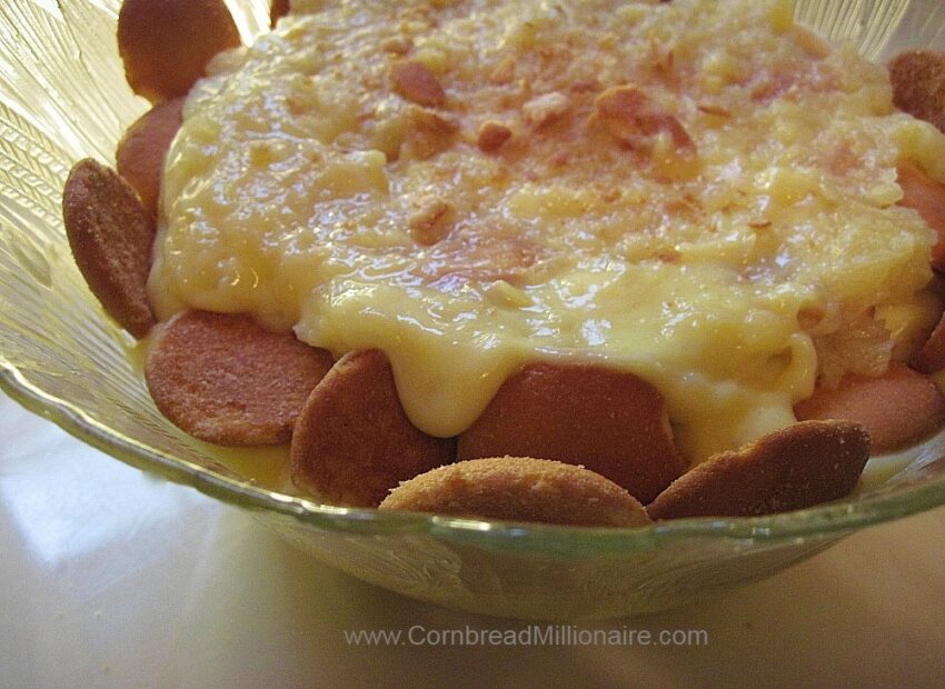 Banana Pineapple Pudding - Cornbread Millionaire