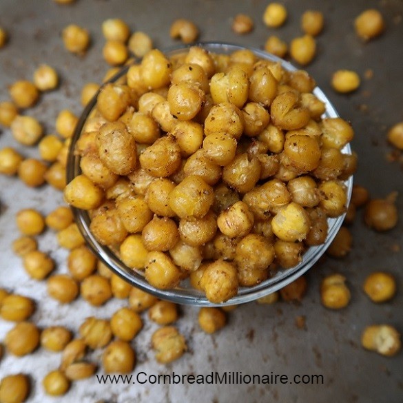 Roasted Garbanzos/Chick Peas - Cornbread Millionaire