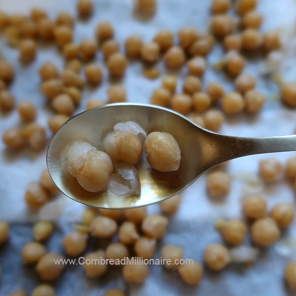 Roasted Garbanzos/Chick Peas - Cornbread Millionaire
